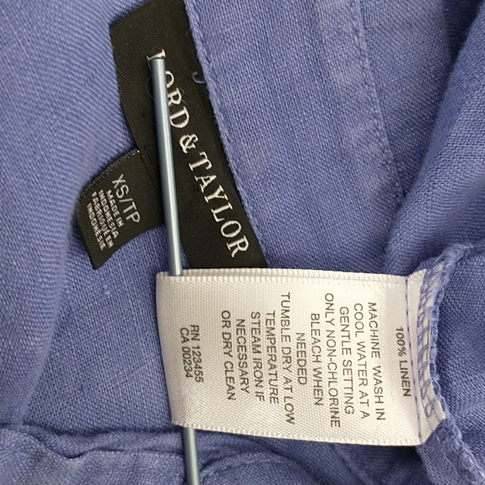 Periwinkle &Navy Blue Linen Shirt & Jacket Quality - Gem
